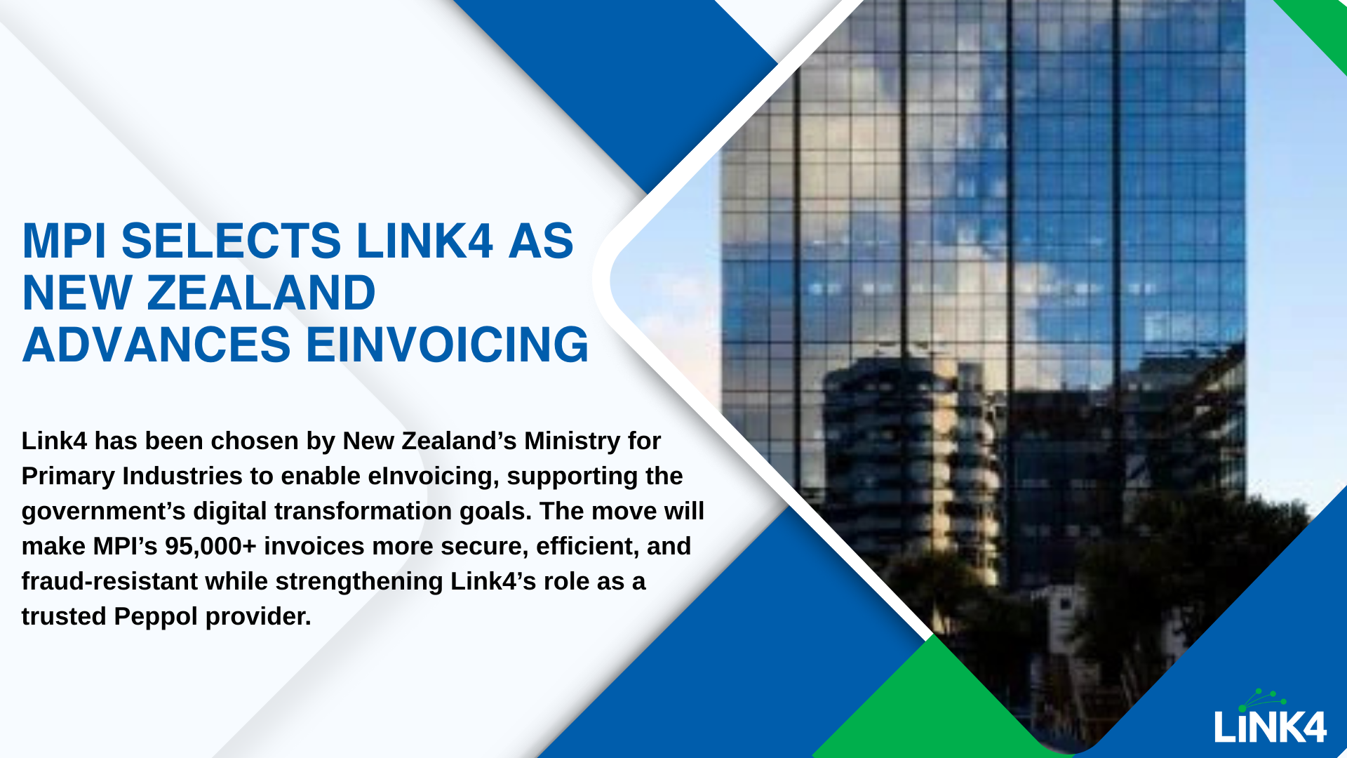MPI selects Link4 as New Zealand advances eInvoicing - Link4 eInvoicing ...